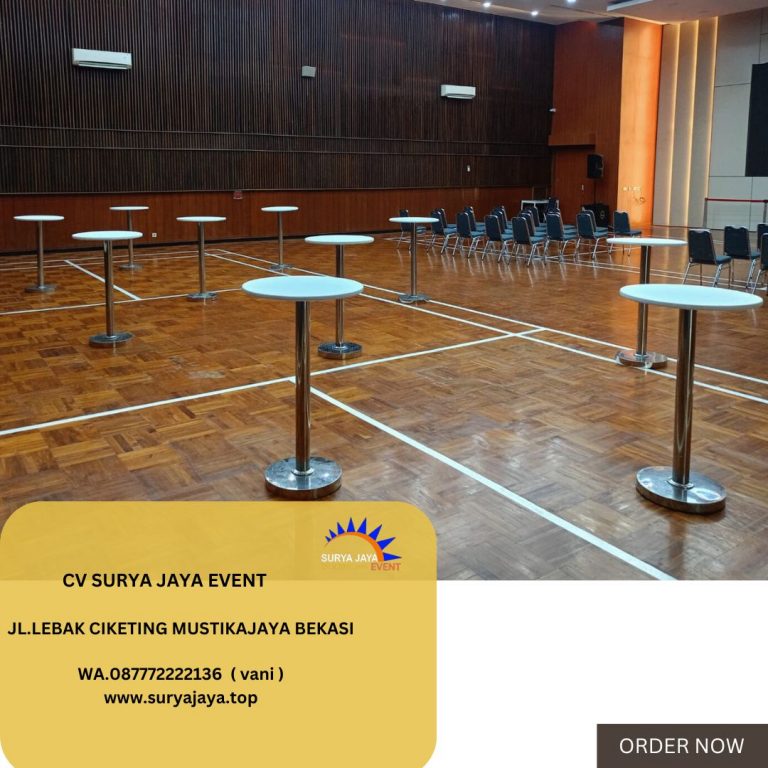 Rental Meja Bar Putih Kaki Stainless Jaksel – Surya Jaya Rental ...